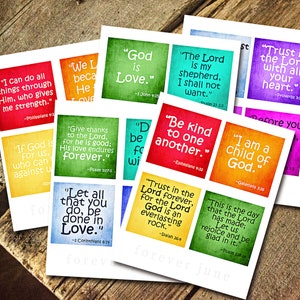 Prayer Cards for Kids, Printable Scripture Cards for Teens, Bible Verse ...