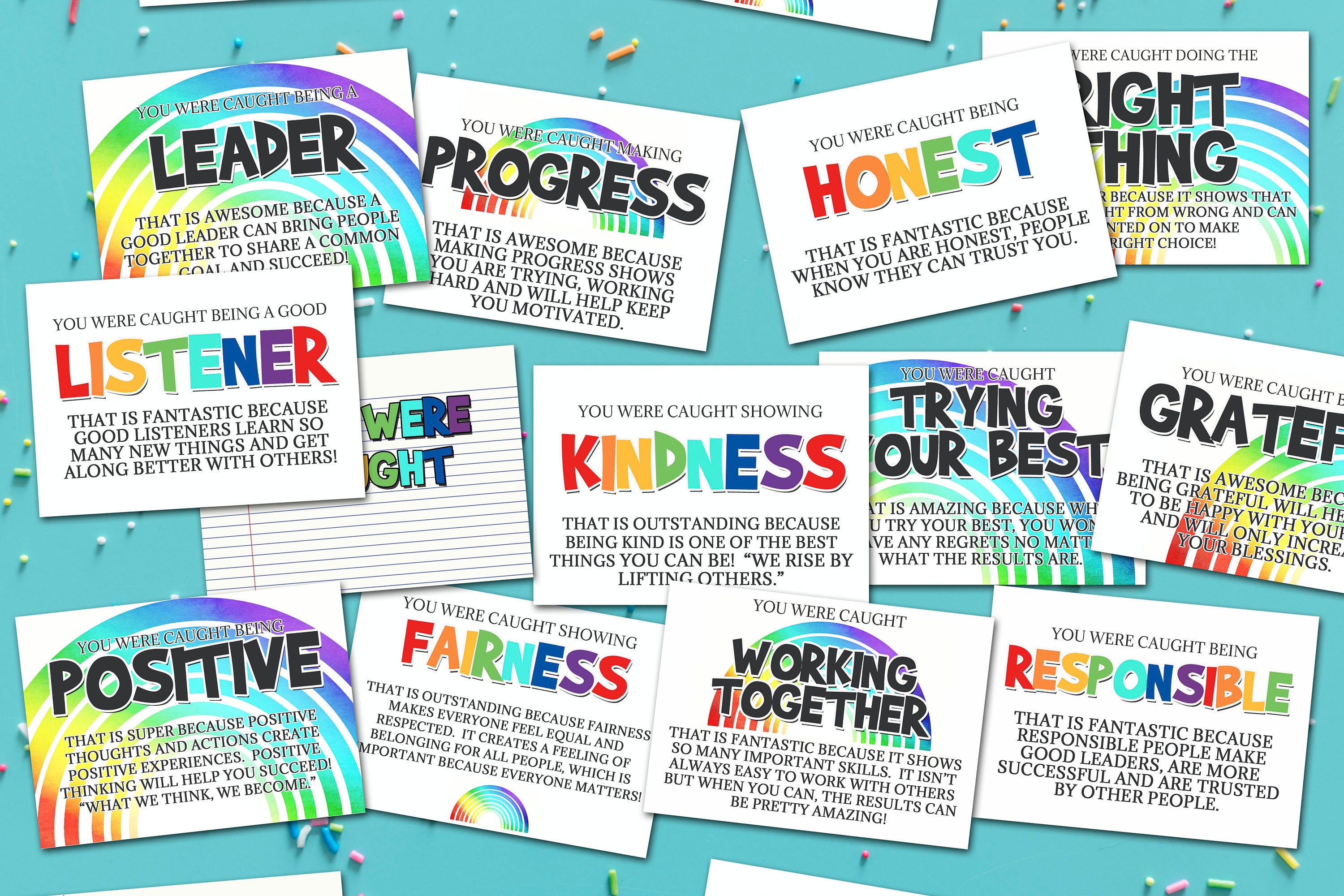 Toys Printable Reward Cards for Kids Student Kindness Cards Instant ...