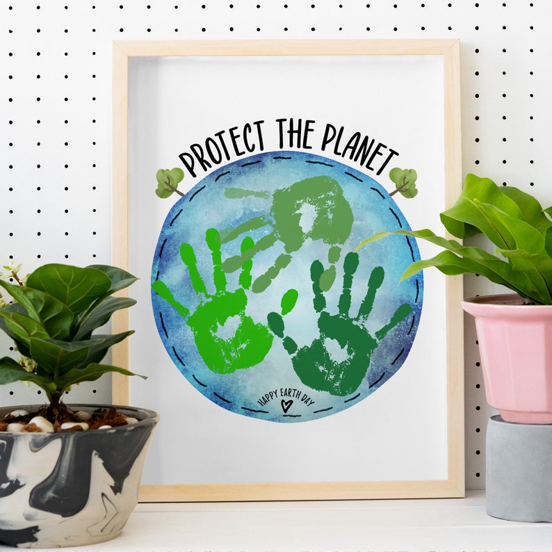 Earth Day Crafts for Kids DIY Handprint Printables for | Etsy
