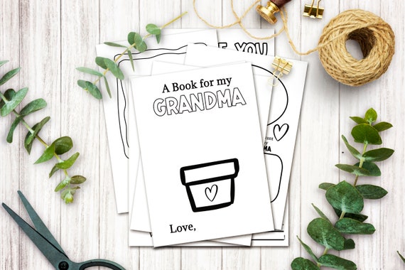Printable Grandma Book Personalized Birthday Gift From - Etsy