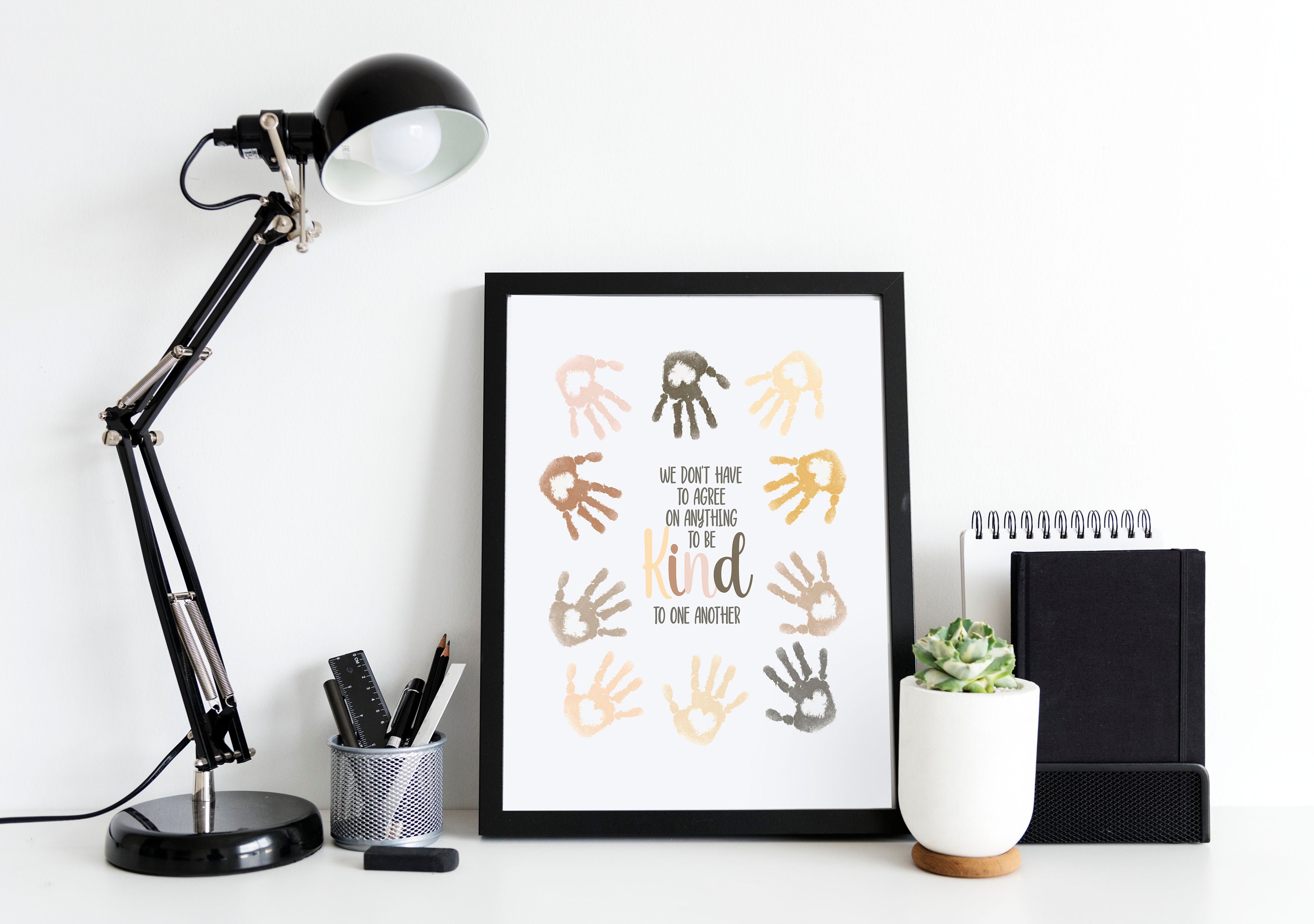 Diversity Wall Art Inclusivity Sign Anti Racism Print | Etsy