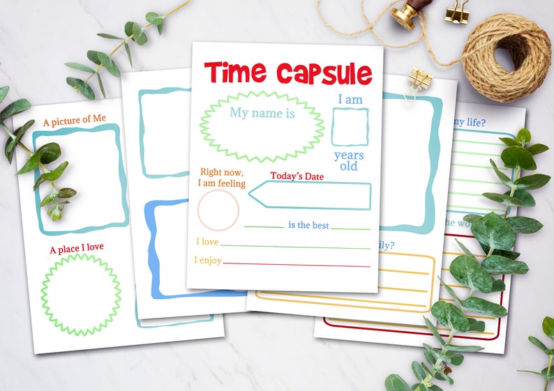 Printable Time Capsule for Kids Homeschool Learning - Etsy Canada