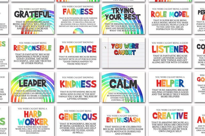 Printable Reward Cards for Kids, Good Behavior Coupons, Student ...