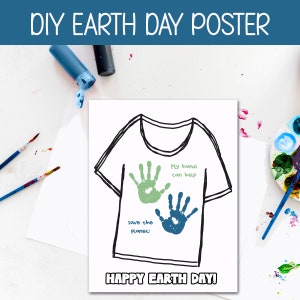 Earth Day T-shirt Design Activity, DIY Classroom Poster, School Wall ...