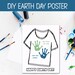 Earth Day T-shirt Design Activity, DIY Classroom Poster, School Wall ...
