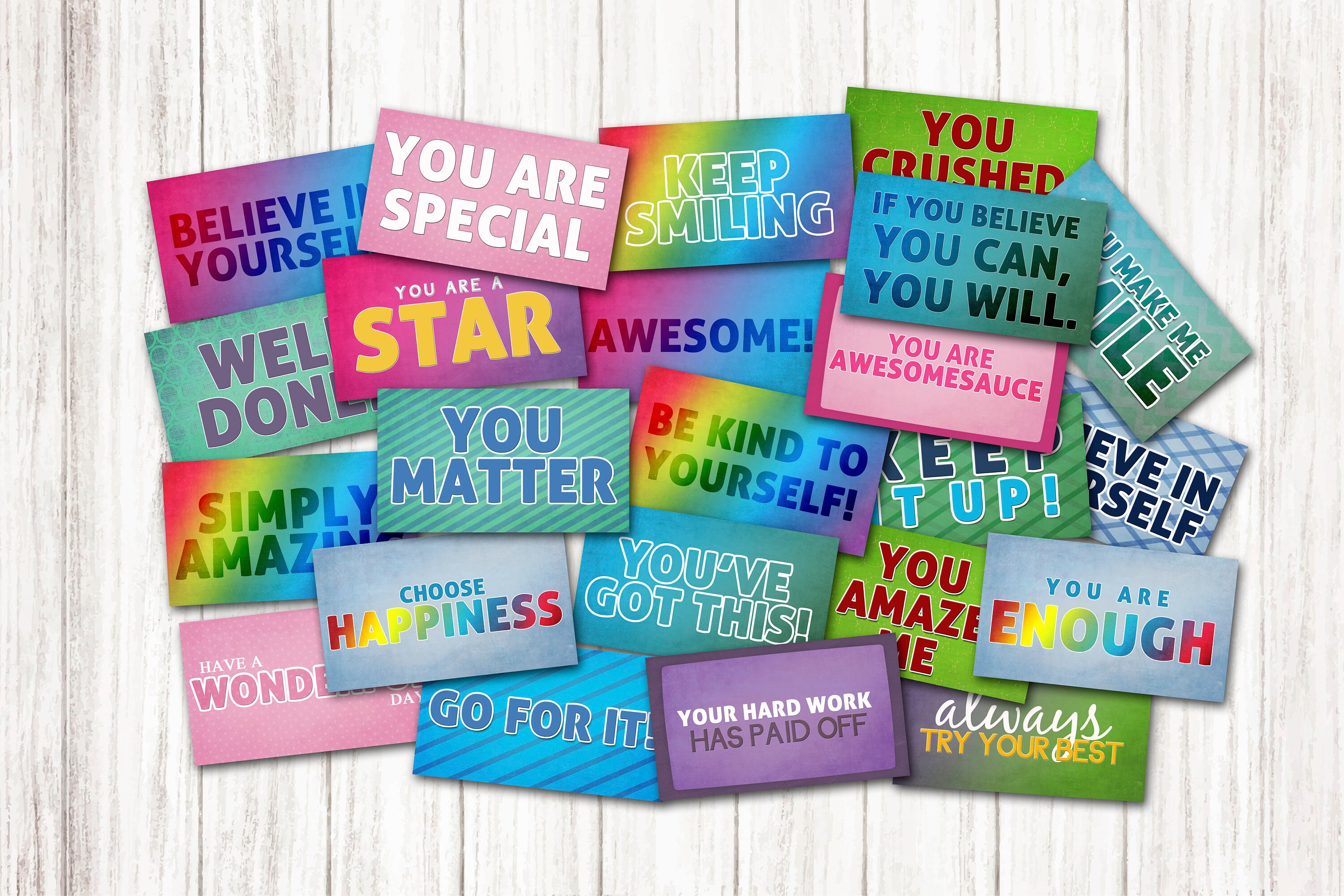 Lunch Box Notes for Children Printable Kindness Cards for - Etsy Canada
