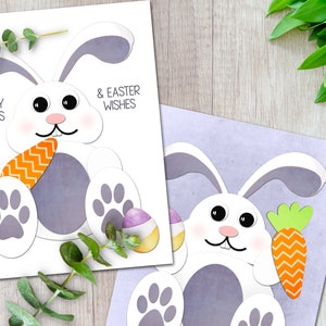 Make Your Own Easter Bunny Craft Template for Kids, DIY Spring Art ...