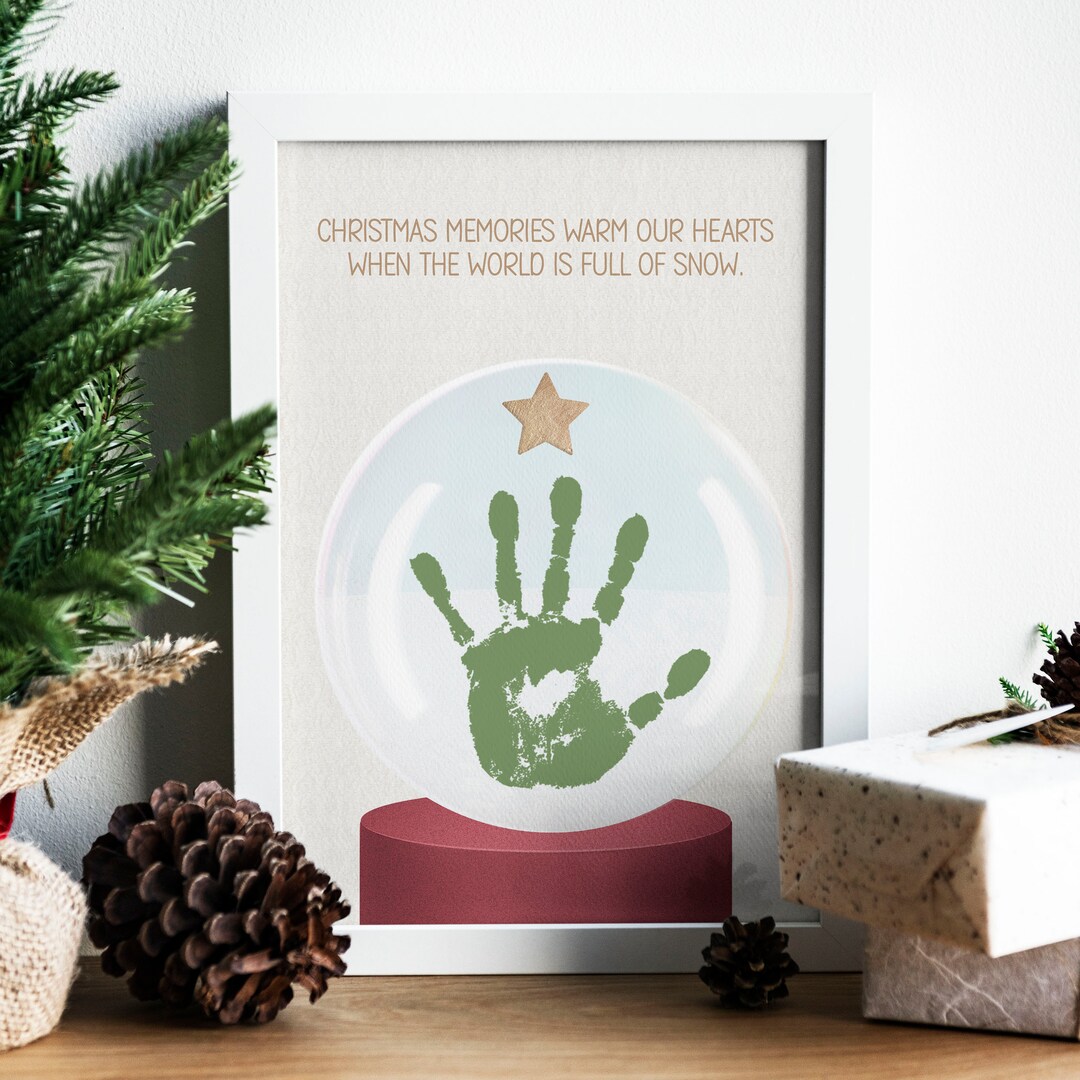 Printable Handprint Craft for Kids, Childrens Christmas Party Activity ...