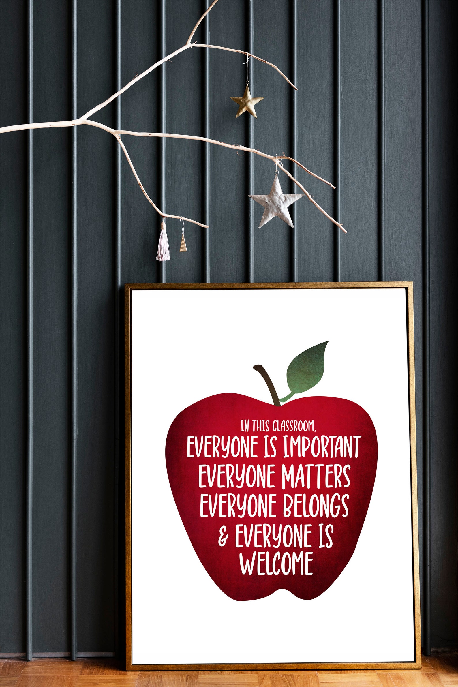 Printable Classroom Poster, Back to School Decor, Diversity Art Poster ...
