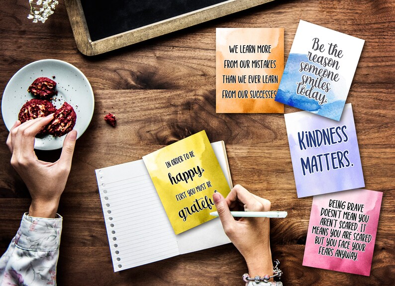 Printable Quote Cards for Children Kids Kindness Cards | Etsy