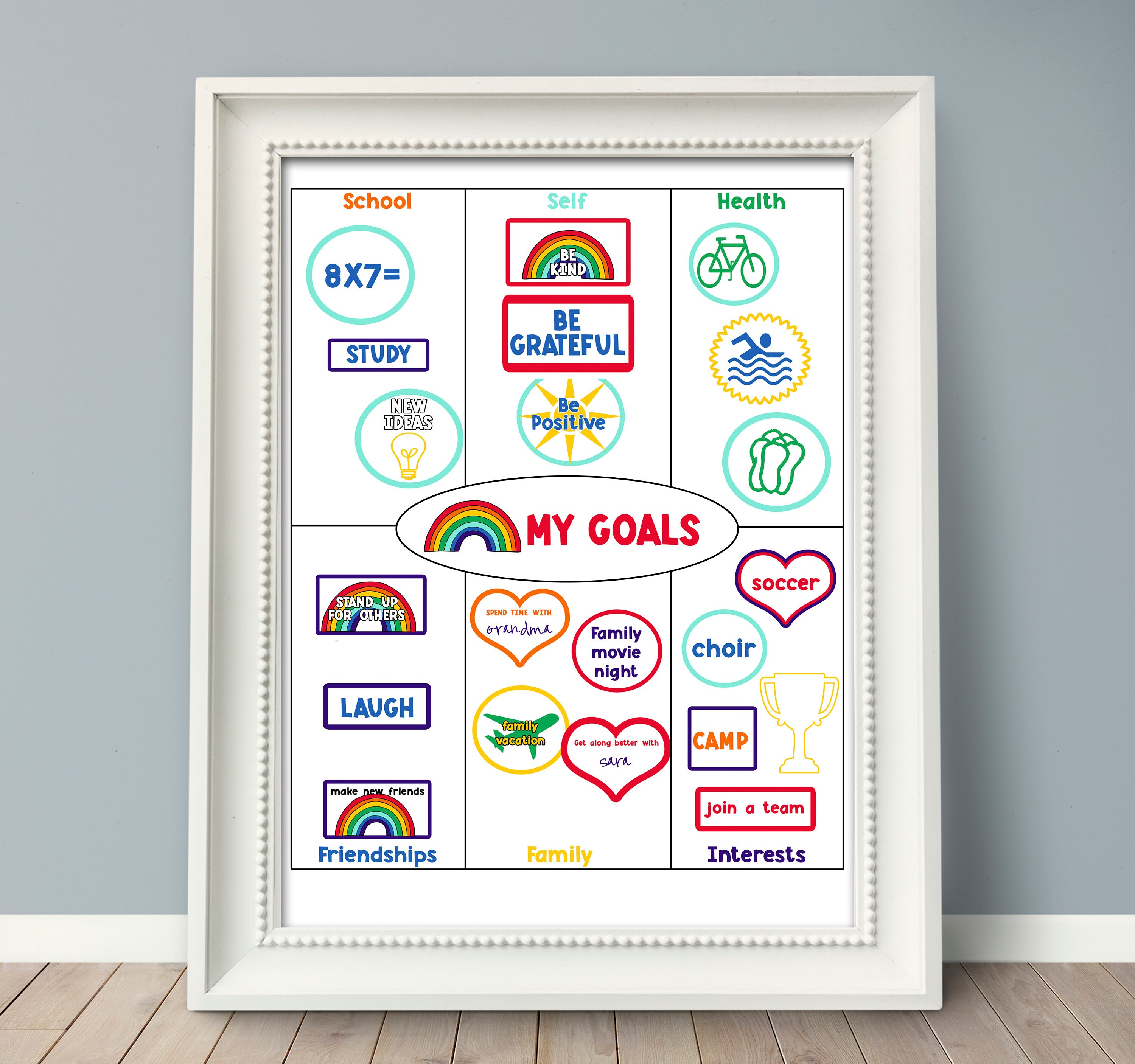 Kids Printable Vision Board Kit Homeschool Worksheets for - Etsy Canada