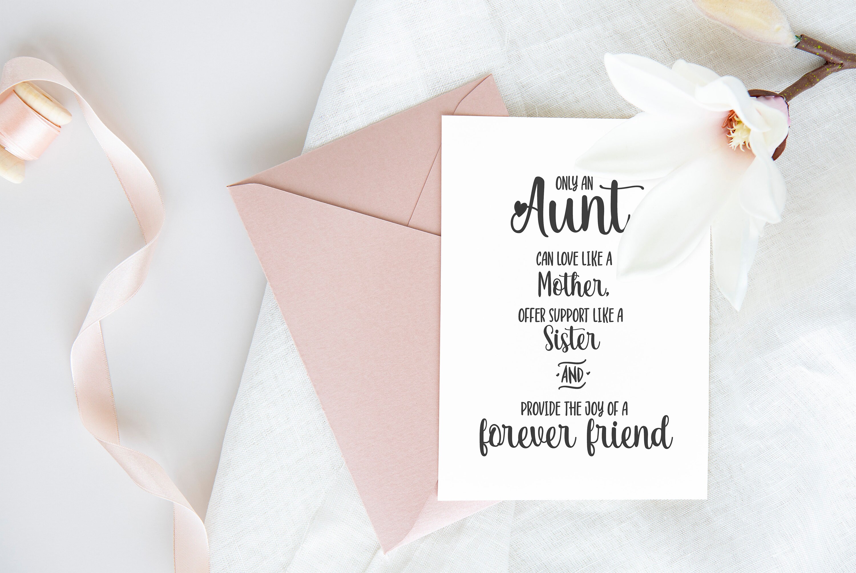 Printable Aunt Card From Niece, Birthday Card for Aunt From Nephew ...