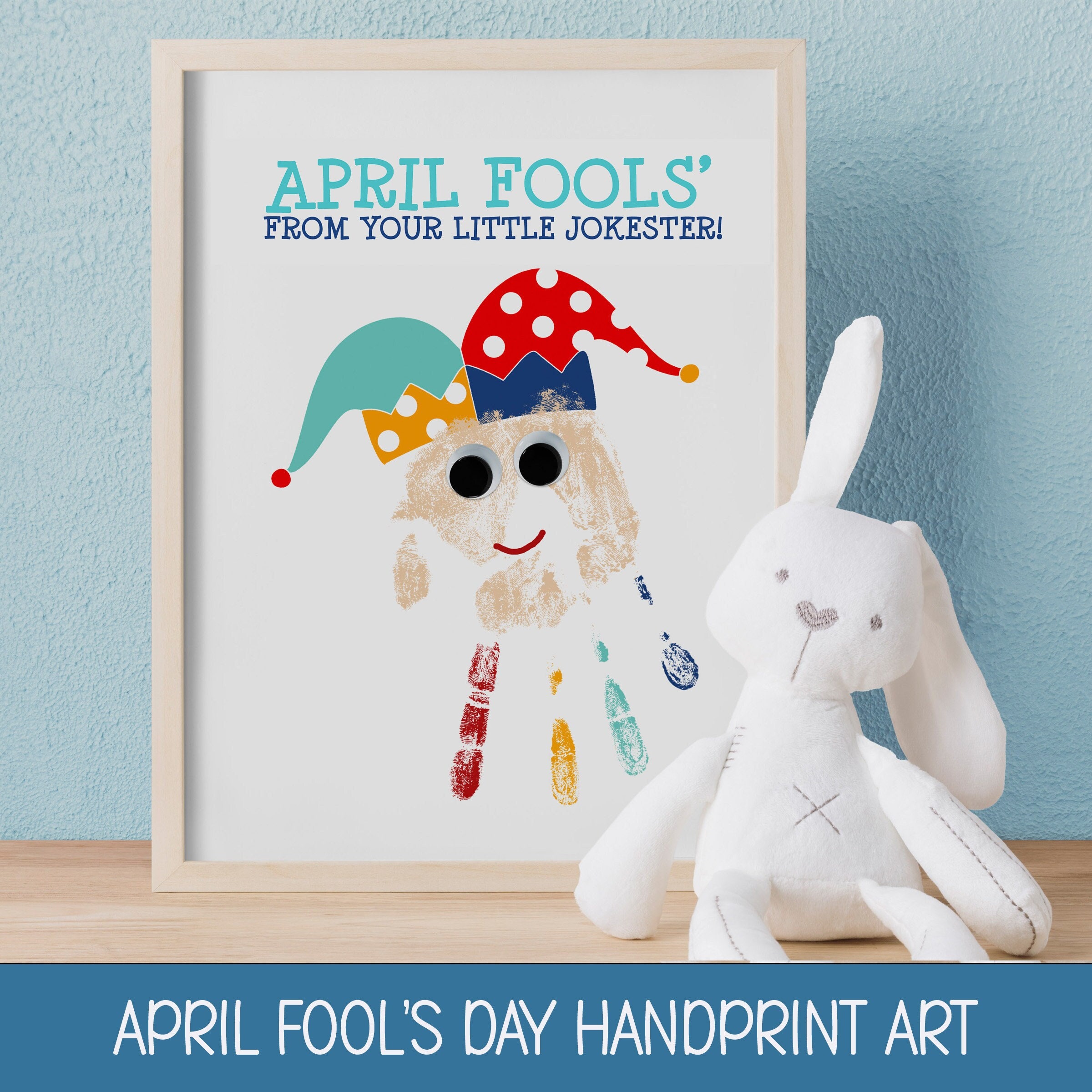 April Fools' Day Handprint Art: Jester Hat Craft (digital Download) - Etsy