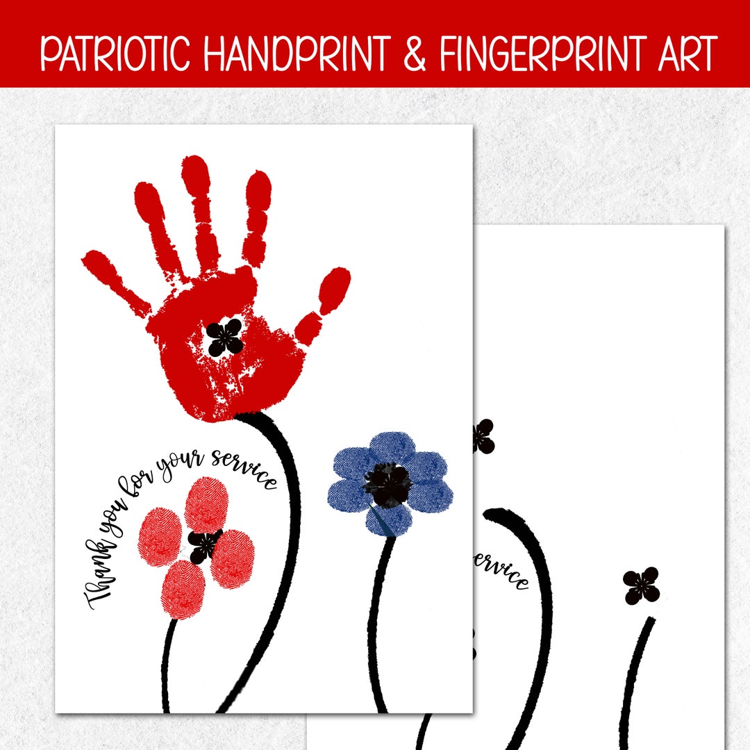 Veterans Day Classroom Decor, Kids Remembrance Day Handprint Craft ...