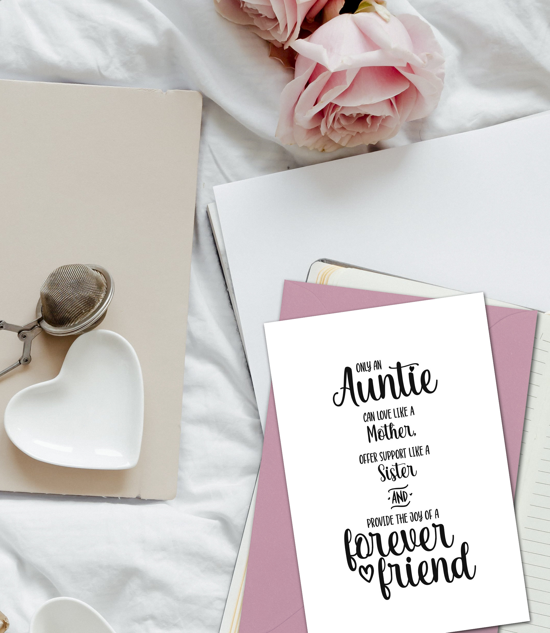 Auntie Birthday Card From Niece, Printable Mother's Day Cards for Aunt ...
