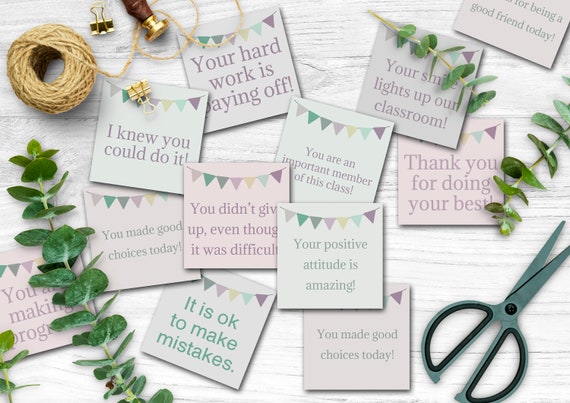 Printable School Notes From Teacher Instant Download - Etsy