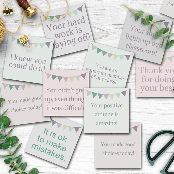 Teacher Feedback Cards - Etsy