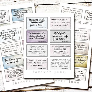 Printable Scripture Cards, Bible Journaling Printables, Prayer Pocket ...
