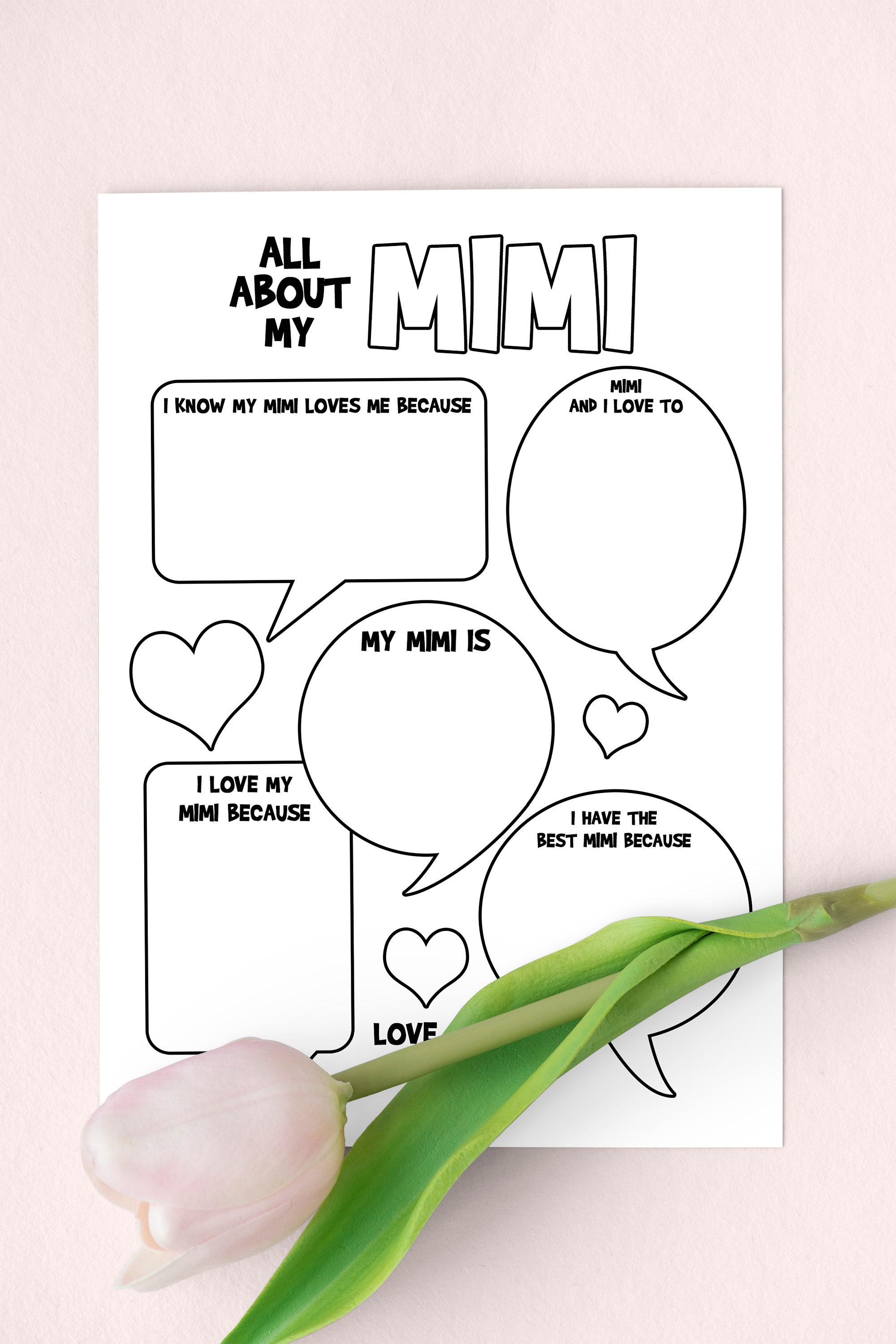 Printable Mimi Card Personalized Mothers Day Cards for Mimi | Etsy