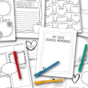 School Memory Album End of Year Scrapbook for Students 2022 - Etsy