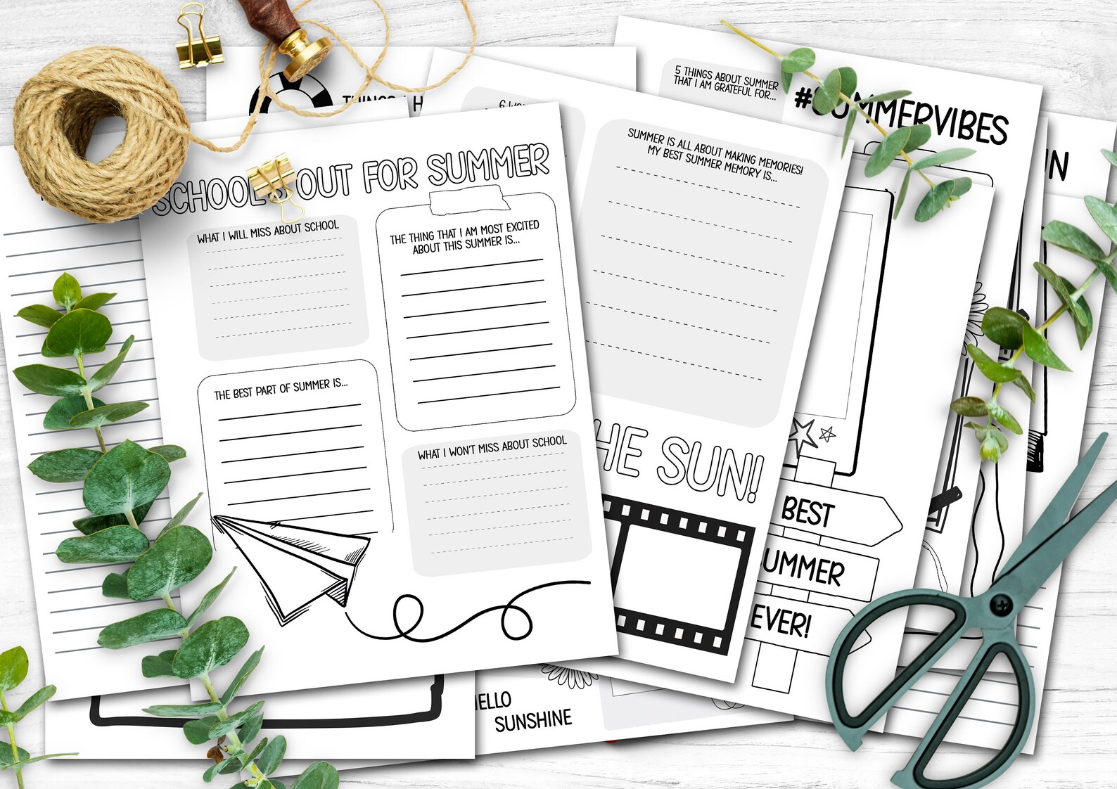 End of Year Activity Book: Summer Writing Prompts (digital Download) - Etsy