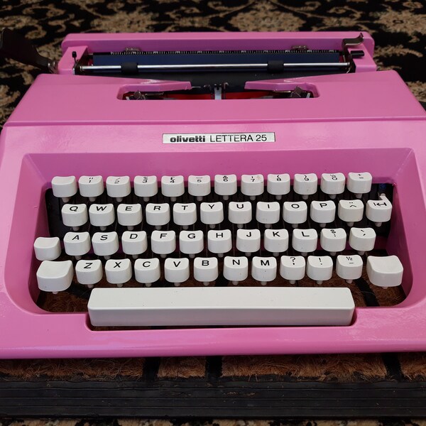 Pink Typewriter - Etsy
