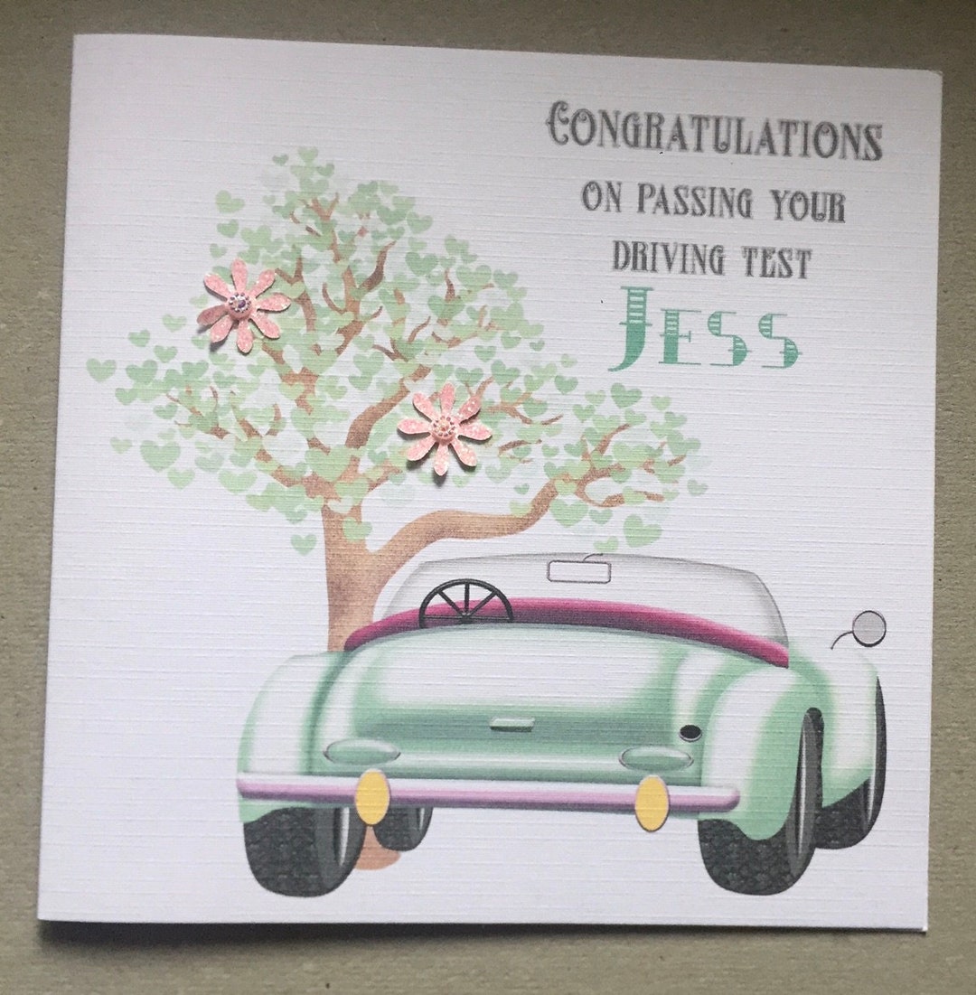 Driving Test Congratulations/ Male/ Female/husband/ Dad/ - Etsy