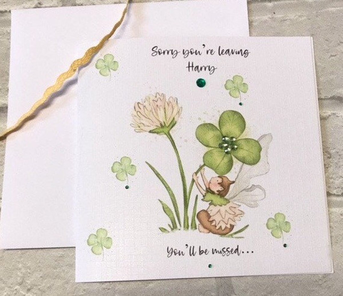 Sorry You're Leaving/ Good Luck Card Handmade and | Etsy