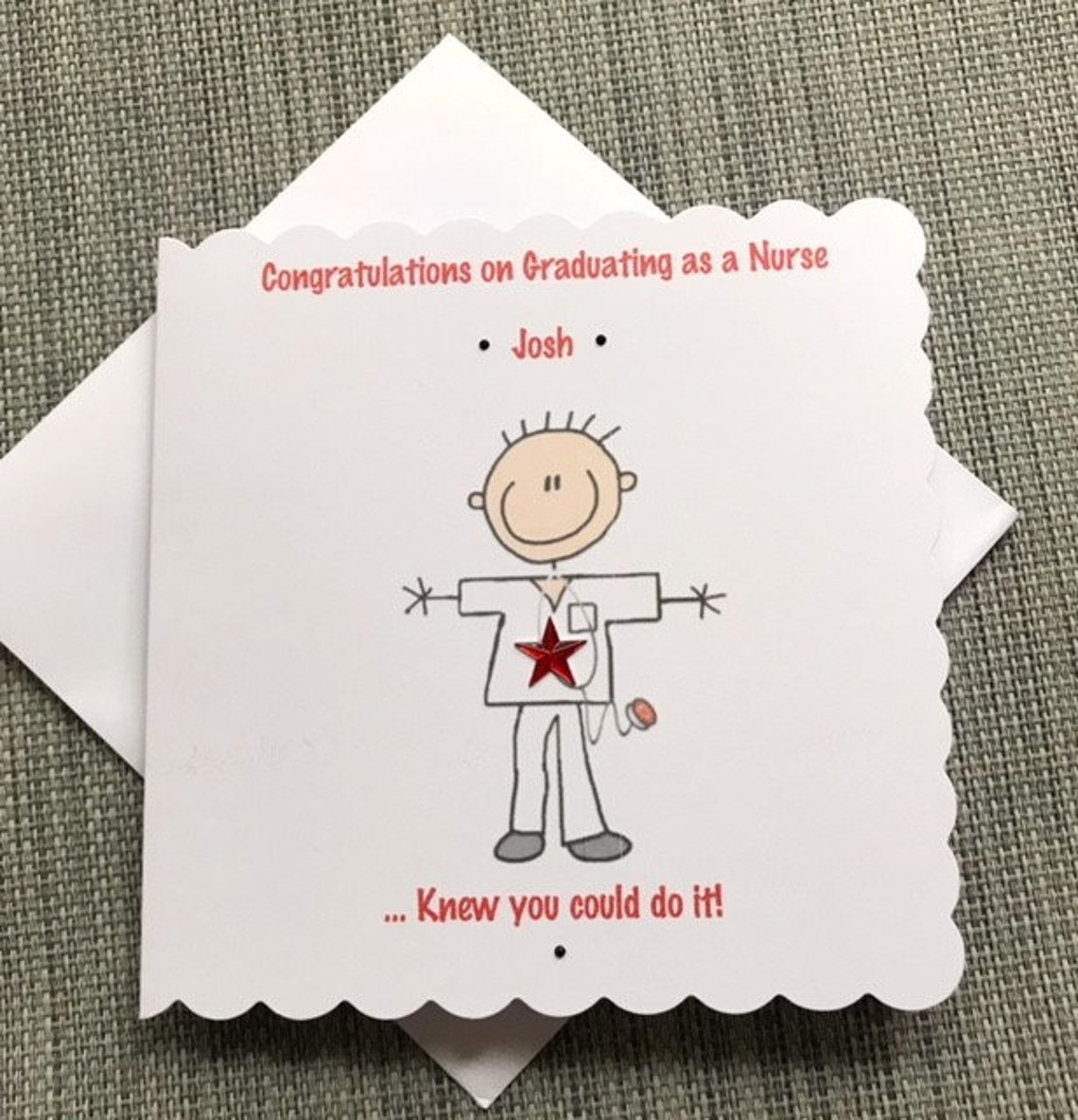 Congratulations Nurse Graduation Card Handmade and | Etsy