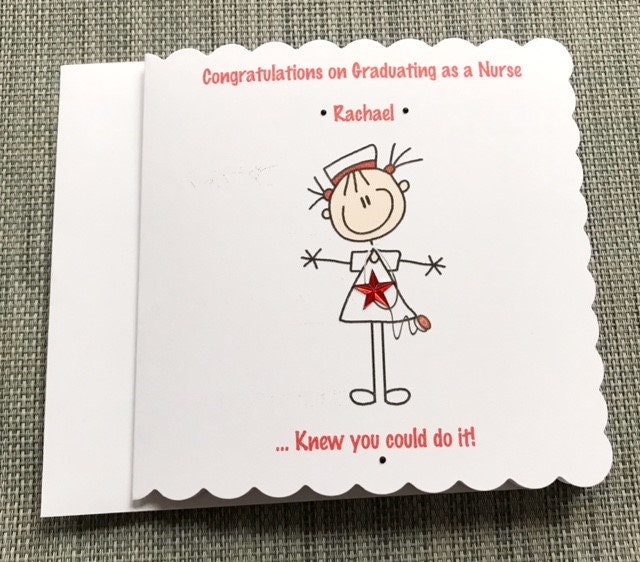 Congratulations Nurse Graduation Card Handmade and | Etsy UK