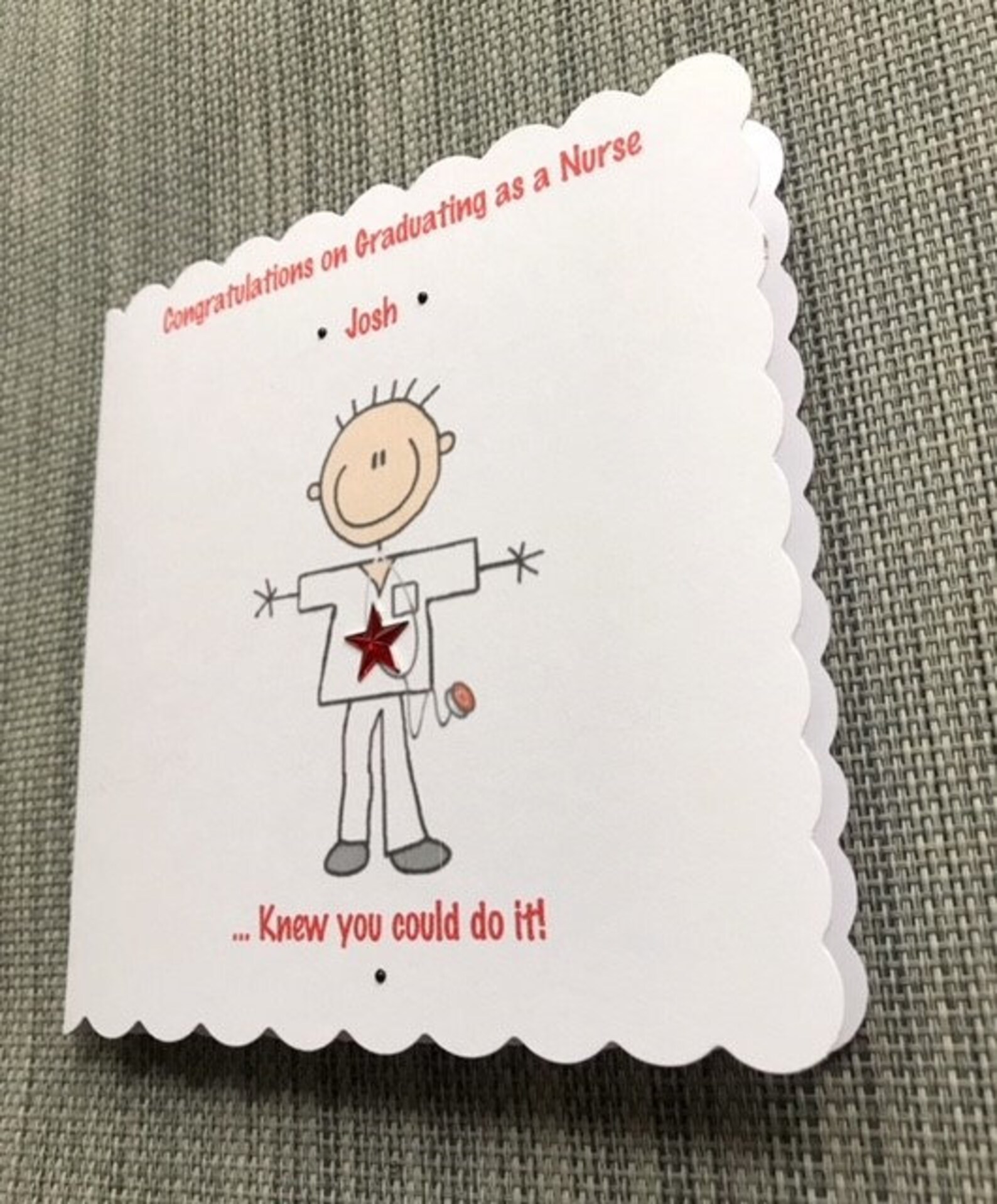Congratulations Nurse Graduation Card Handmade and | Etsy