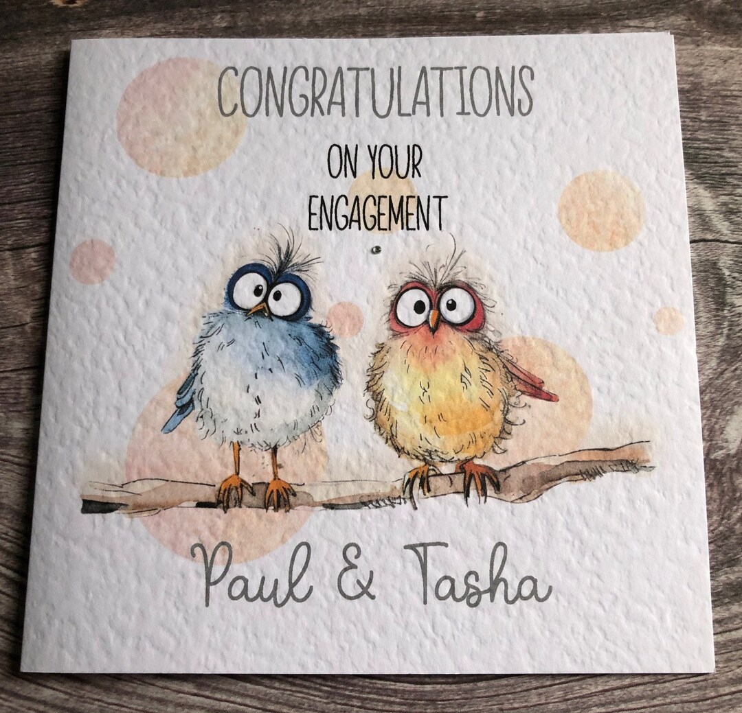 Engagement Card / Congratulations on Your Engagement Handmade and ...