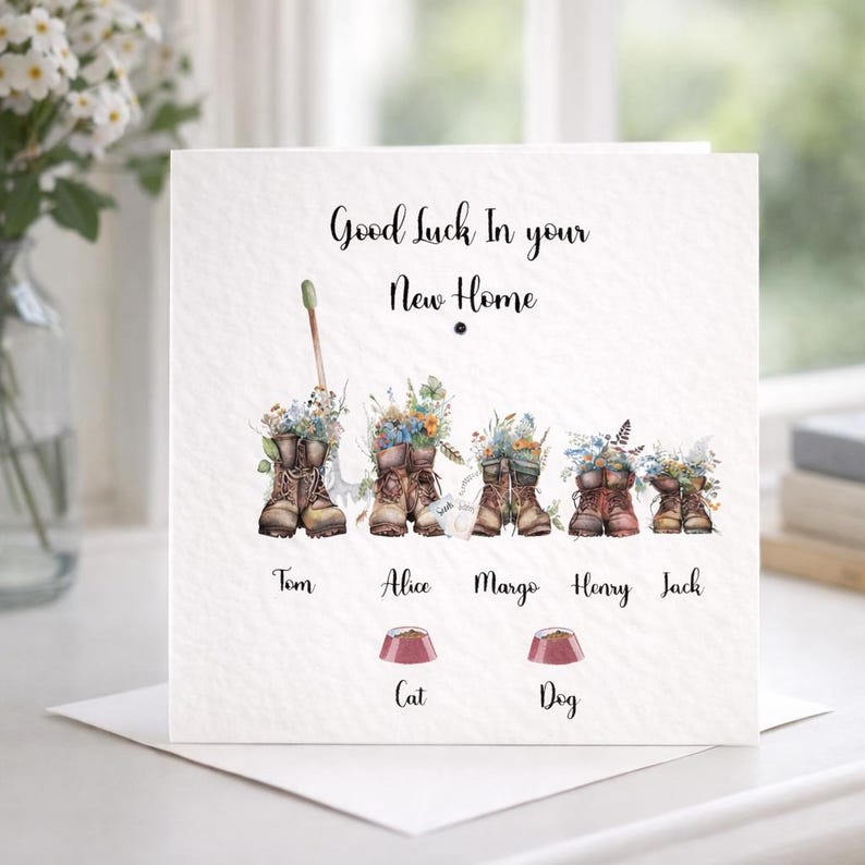 New Home Card /house Move/moving Home/new Start/good Luck/personalised ...