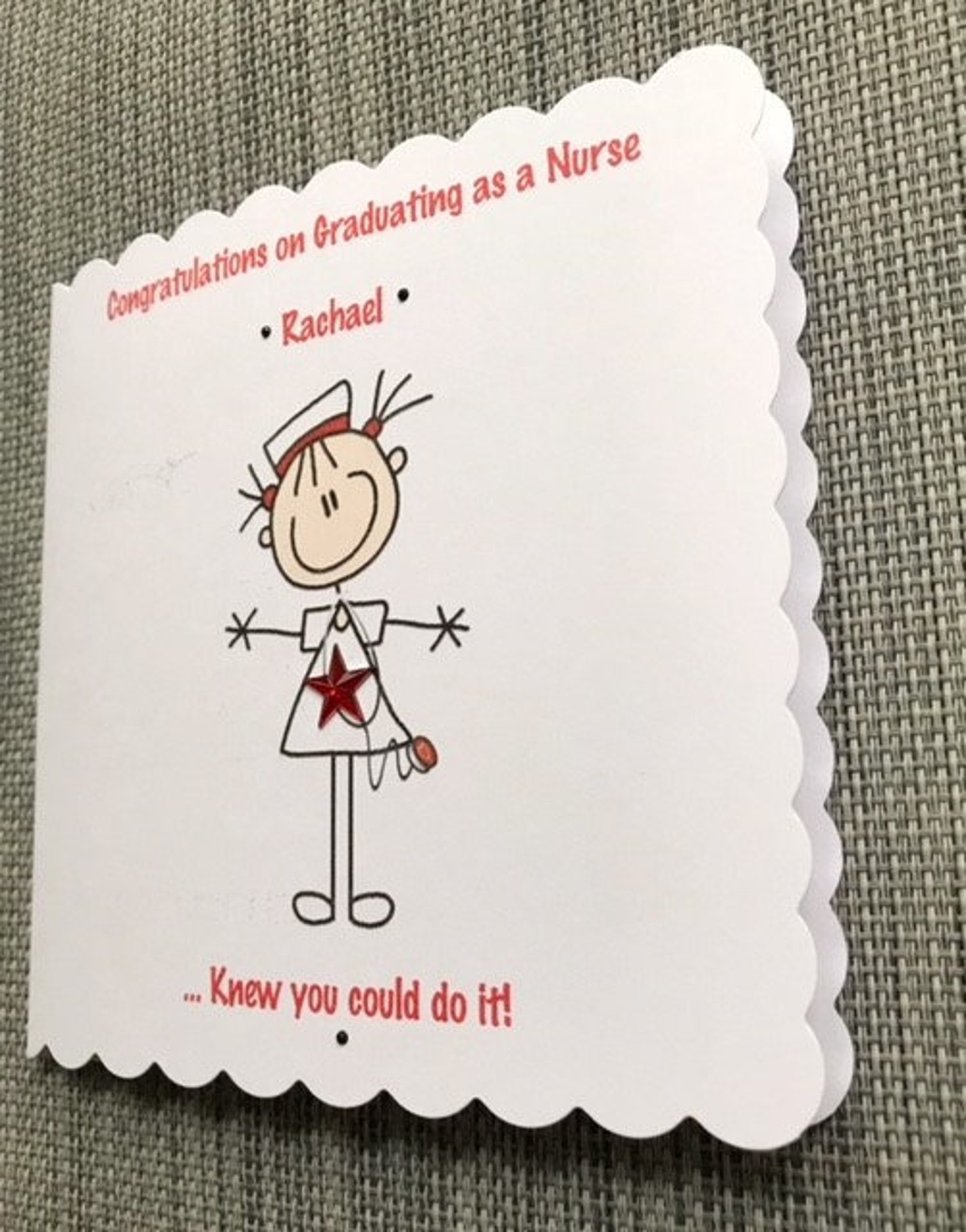 Congratulations Nurse Graduation Card Handmade and | Etsy