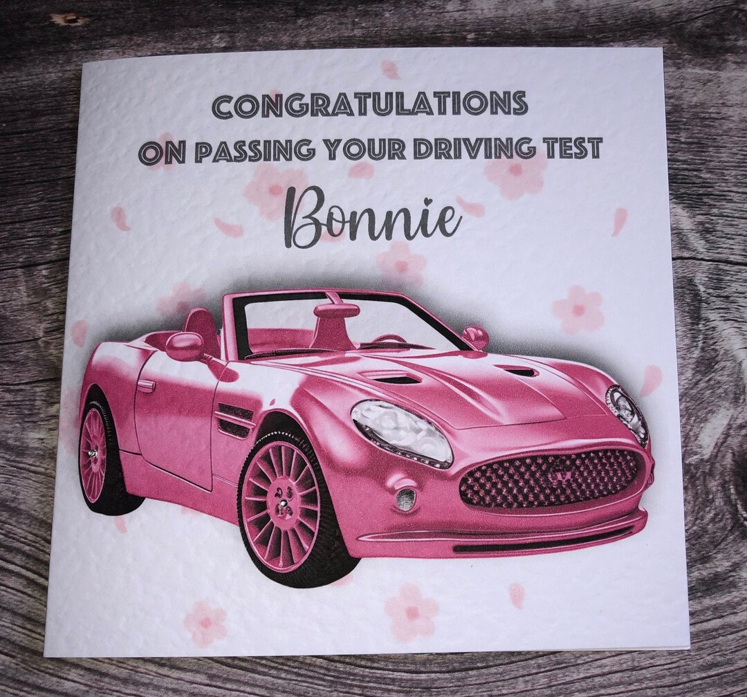 Driving Test Congratulations on Passing Your Driving Test, Handmade and ...
