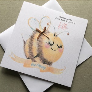 Sorry You're Leaving/ Good Luck Card Handmade and Personalised. - Etsy