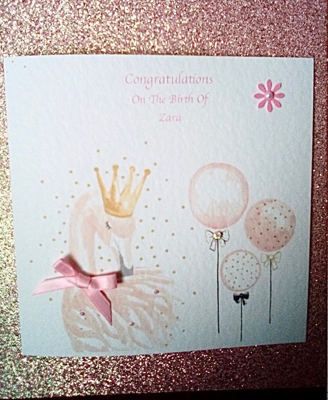 New Baby Congratulations Card / Handmade and Personalised/ - Etsy