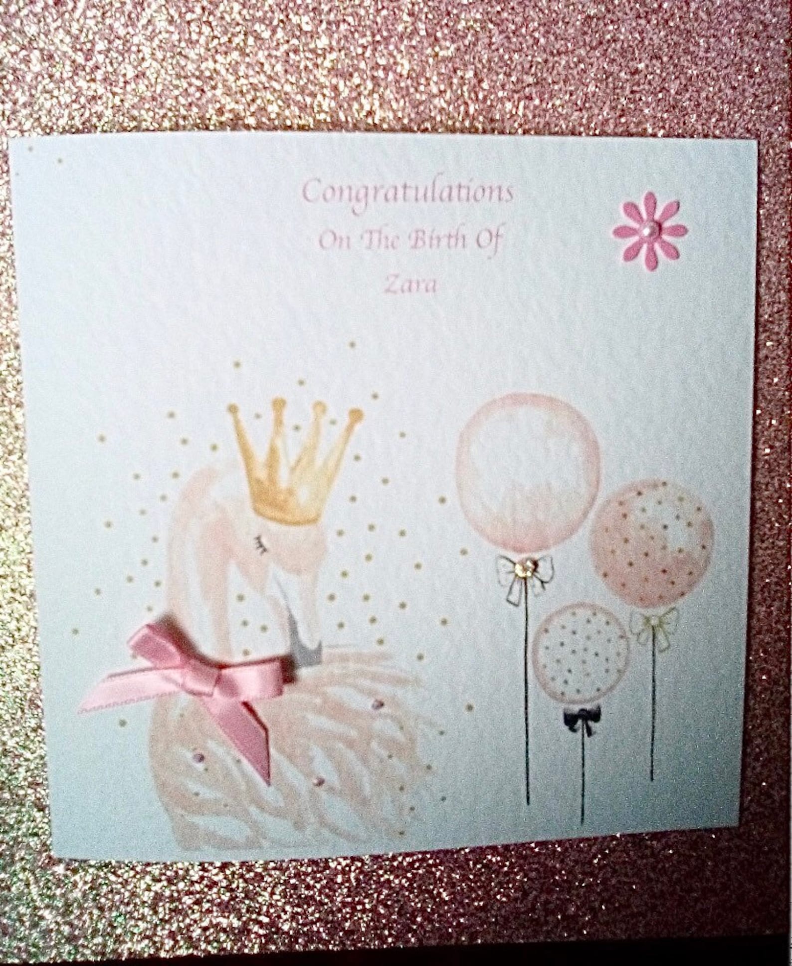 New Baby Congratulations Card / Handmade and Personalised/ - Etsy
