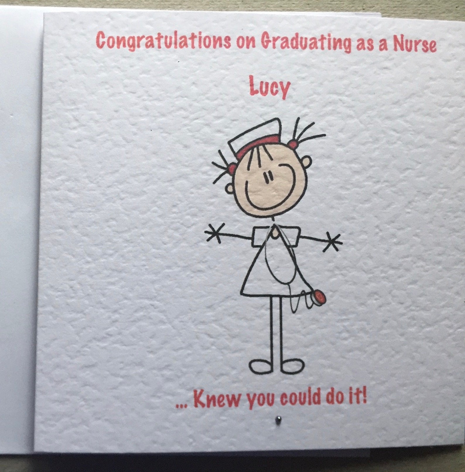 Congratulations Nurse Graduation Card Handmade and - Etsy