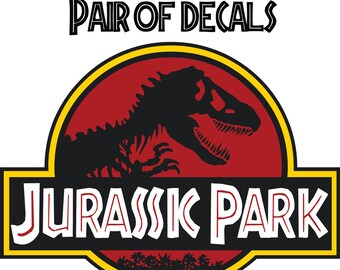 Jurassic Park Car Decal | Etsy