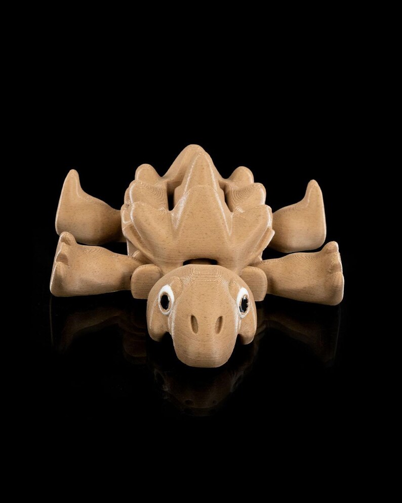 Snapping Turtle 3D Printed Articulated Tortoise Fidget Figure Toy Decor ...