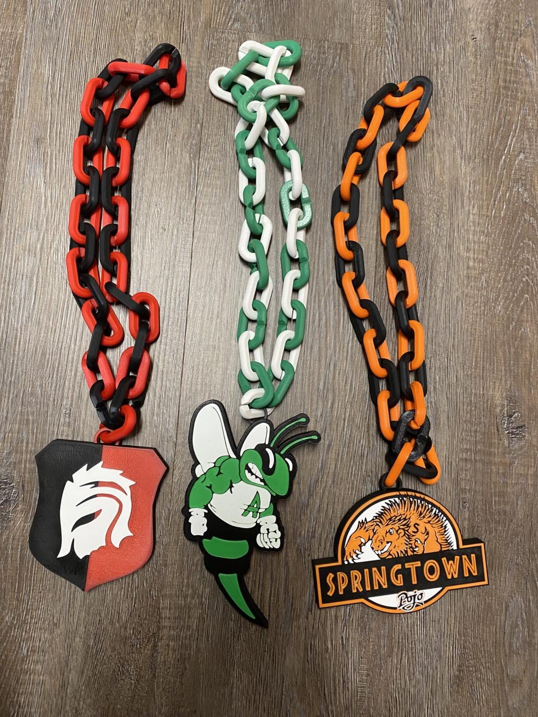 Custom Fan Chain, Big Logo Necklace Sports and College Mascot Oversized ...