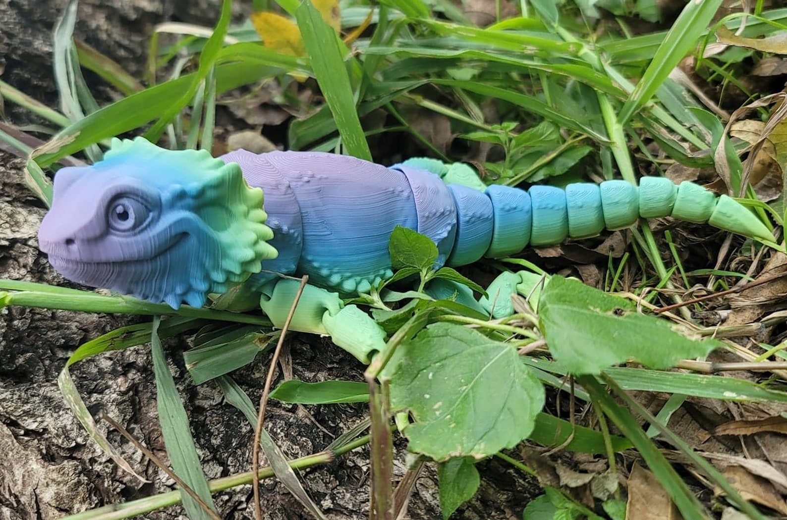 Articulated Bearded Dragon 3D Printed Reptile Figurine Fidget - Etsy