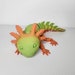 Articulated Axolotl Salamander 3D Printed Amphibian Figurine Fidget Toy ...