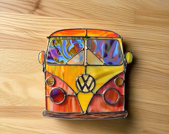 Groovy Bus Stained Glass Pattern - Etsy Canada