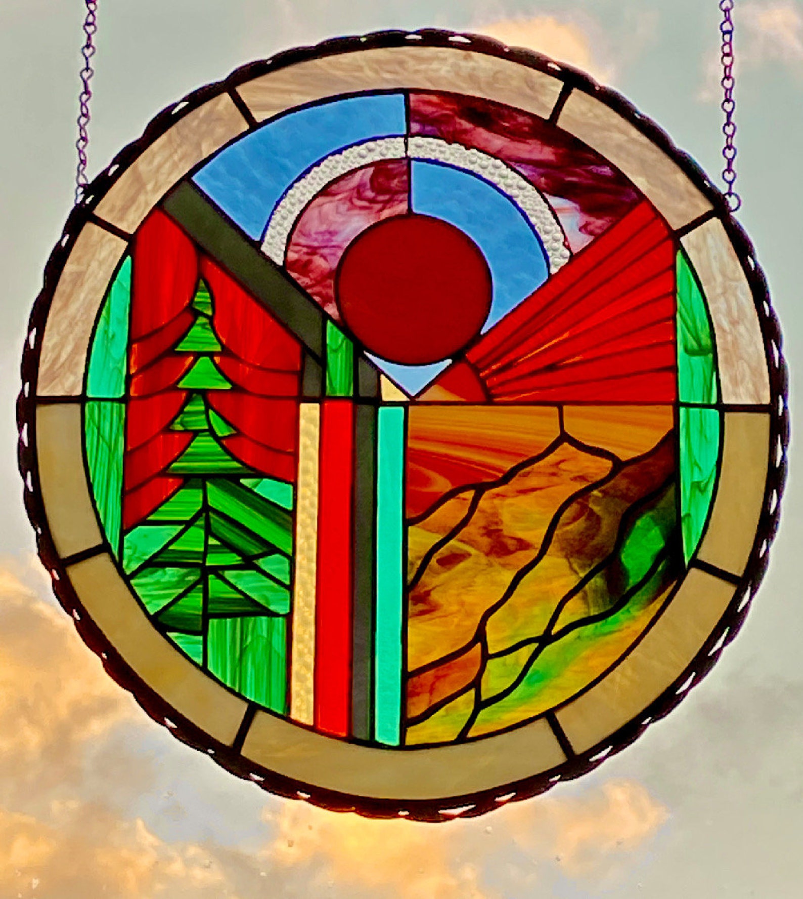 STAINED GLASS PATTERN Sherry Fain Season - Etsy