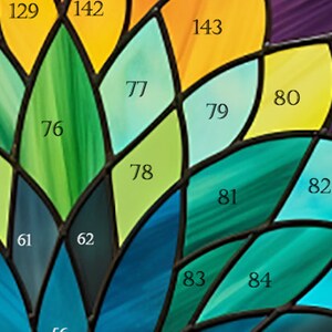 STAINED GLASS PATTERN Sherry Fain Flower Power - Etsy