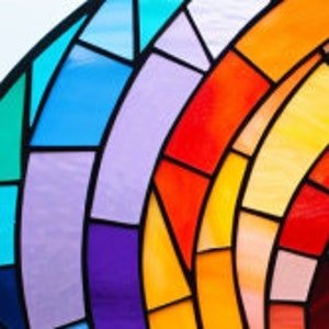 STAINED GLASS PATTERN Sherry Fain Color Wheel - Etsy