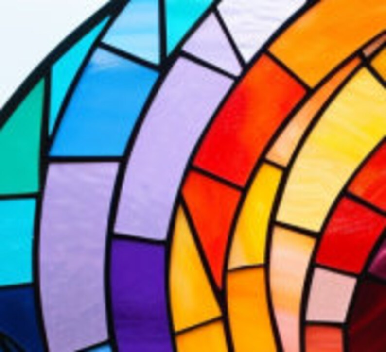 STAINED GLASS PATTERN Sherry Fain Color Wheel - Etsy