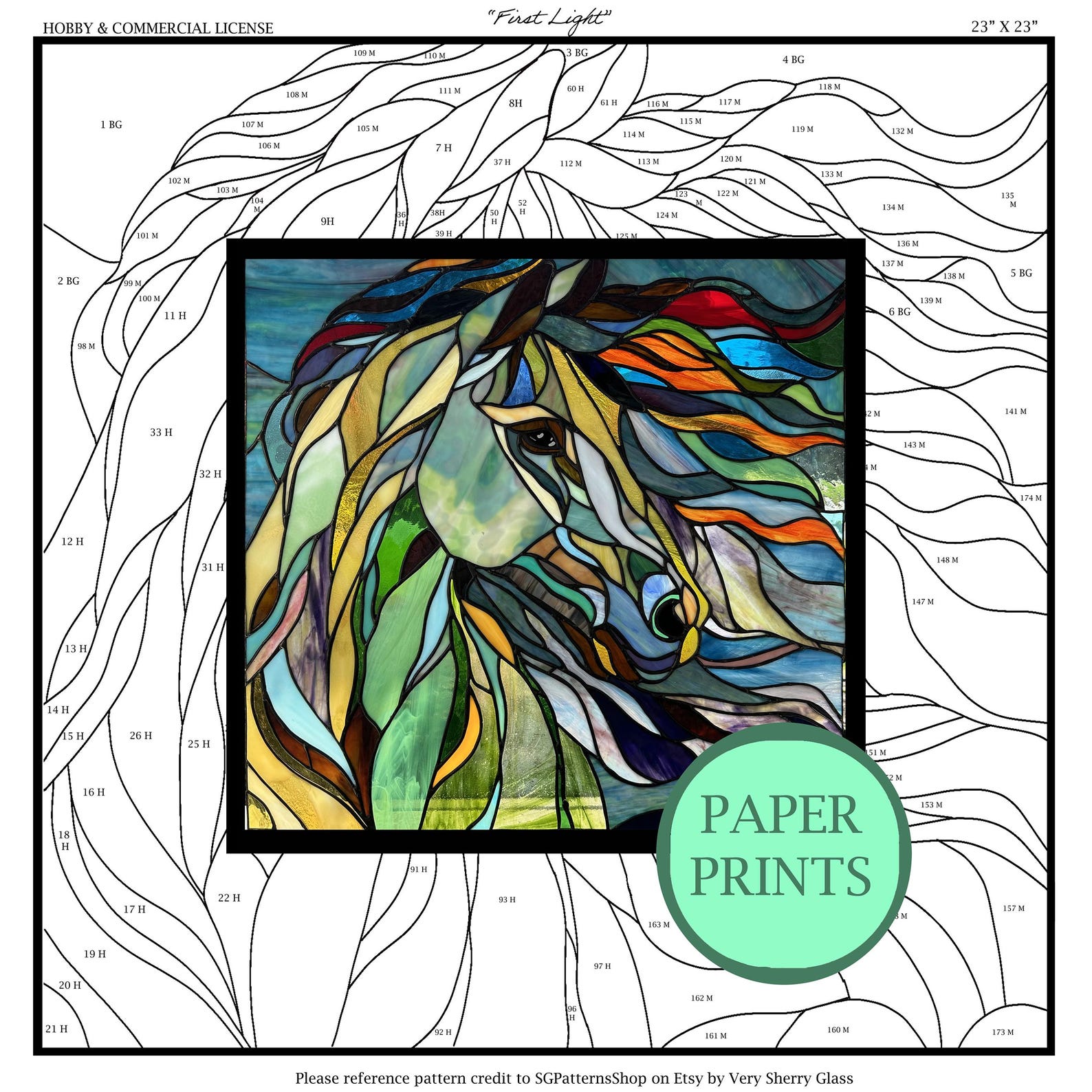 2 Prints of "first Light" Pattern - Shipped to You! - Etsy